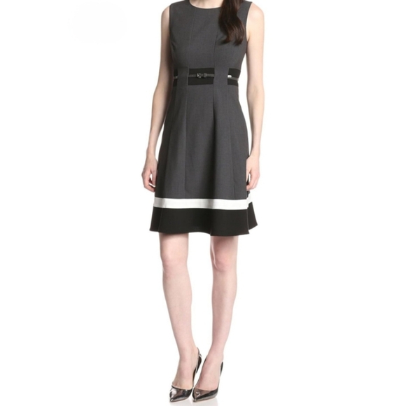Calvin Klein | Dresses | Calvin Klein Colorblock Cocktail Dress | Poshmark